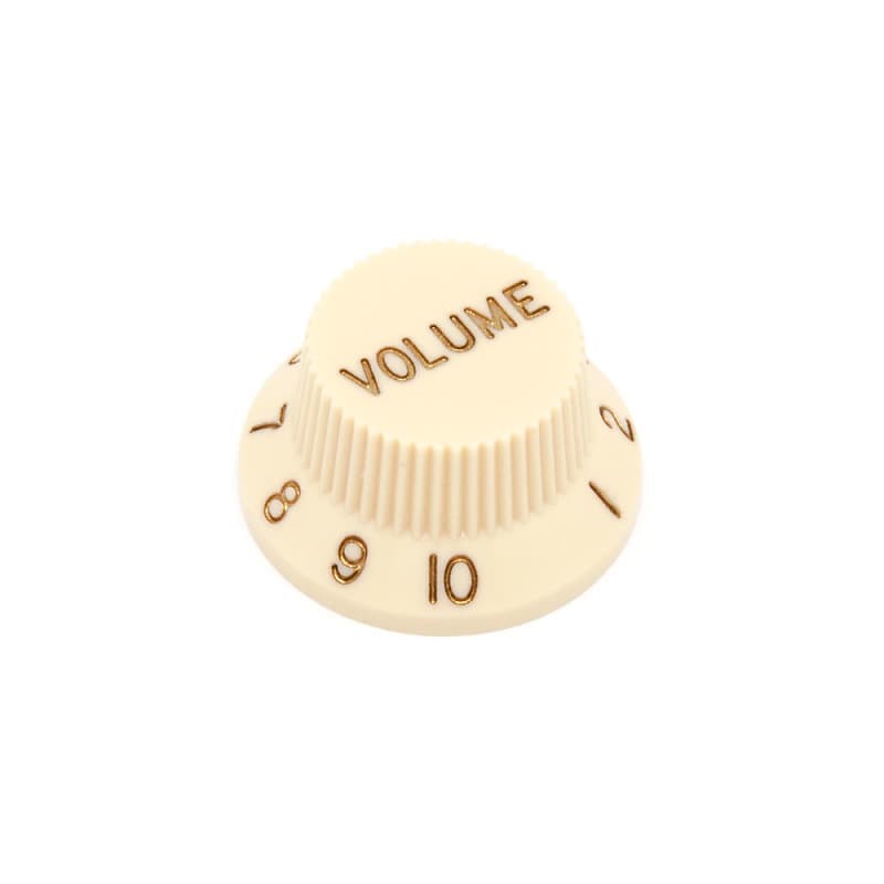 Hosco Volume Control Knob Fender Stratocaster Style (Cream, | Reverb