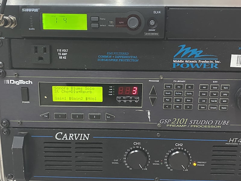 Digitech GSP 2101 Guitar Rig Wireless In Rolling Rack Case | Reverb