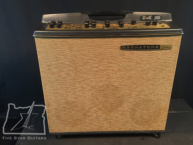 1964 Magnatone M15 3x8 Combo w/ Cover | Reverb