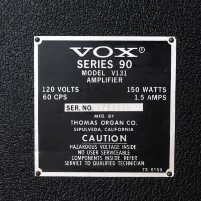1969 Vox Series 90 Vintage Amp Head & Cab w/ Celestion Silver | Reverb