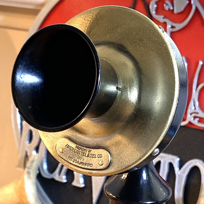 Vintage 1920's Candlestick Dynamic AT&T Microphone, restored | Reverb