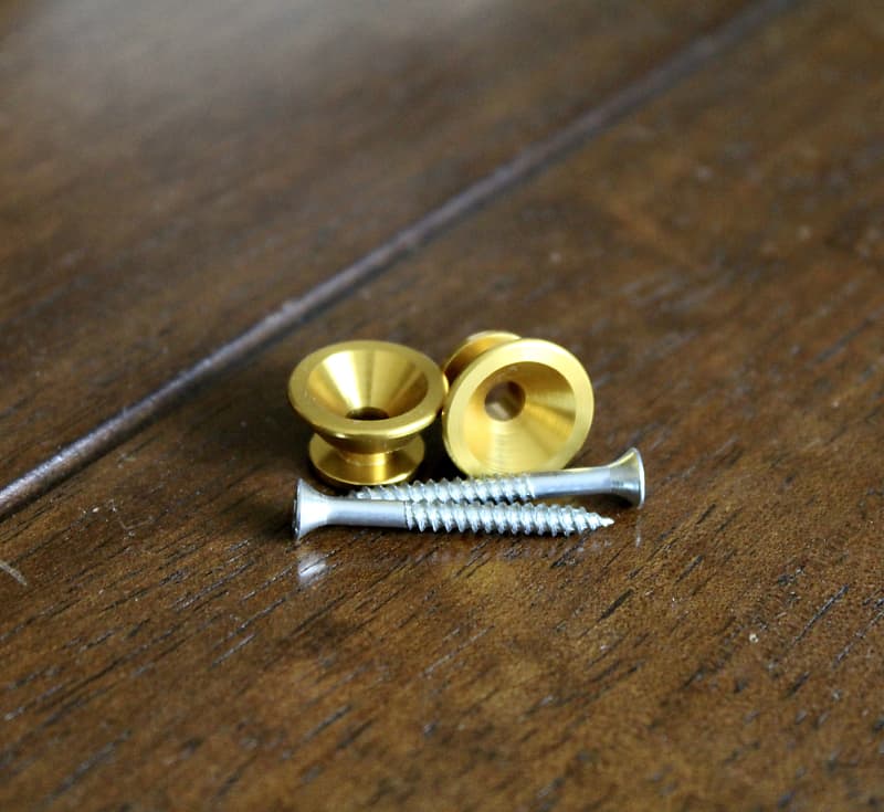 Forney Custom Aluminum strap pins set of 2 with screws | Reverb