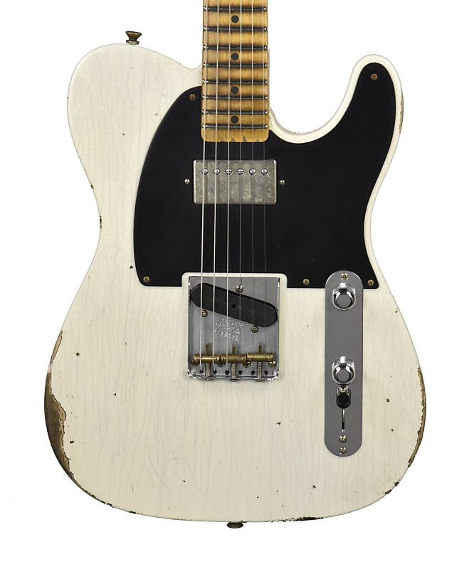 Fender Custom Shop 52 HS Telecaster in Aged White Blonde | Reverb