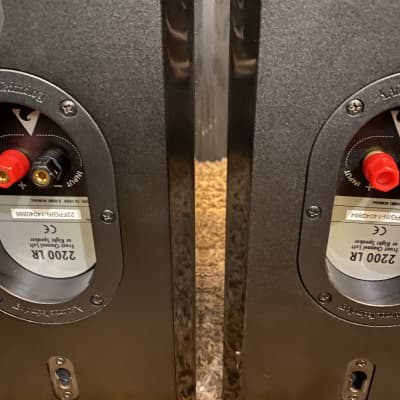 Atlantic technology speakers pair 2200 lr Piano black | Reverb