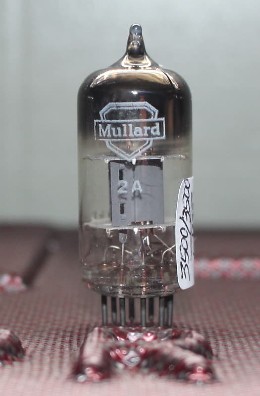 MULLARD ECC81 MITCHAM 12AT7 PERFECT BALANCE 3 HOLE GRAY PLATE | Reverb