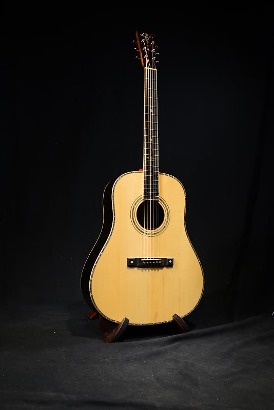 2018 Maestro Guitars Slope Shoulder Dreadnought Adirondack | Reverb