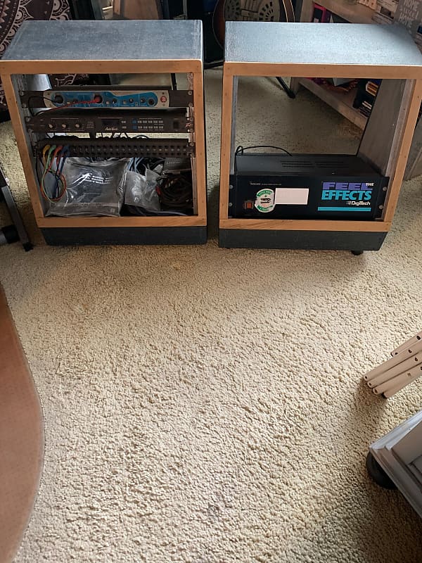 Studio Racks (2) With wheels mid 90s - Wood | Reverb