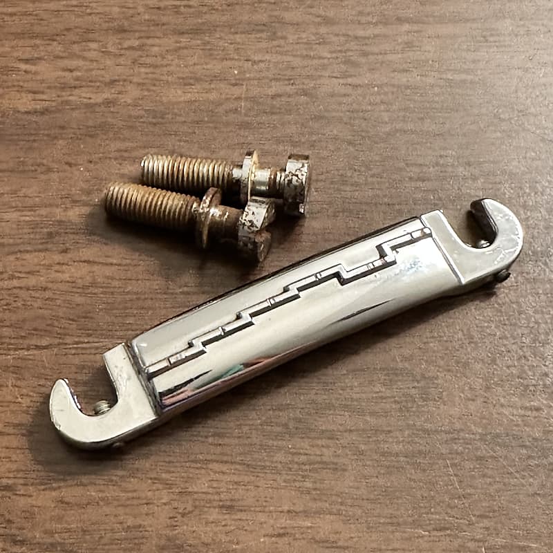 Gibson Compensated Tailpiece Lightning Bar & Studs Vintage | Reverb