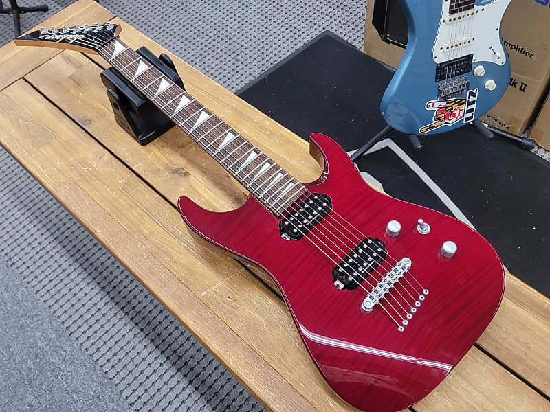Jackson DR7 7-string Flame Top MIJ Red | Reverb