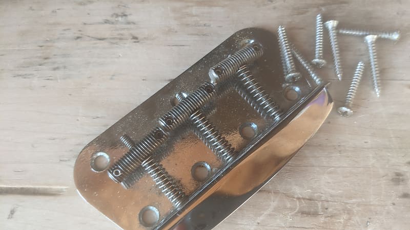 1960s vintage Fender Musicmaster Duo Sonic guitar bridge | Reverb