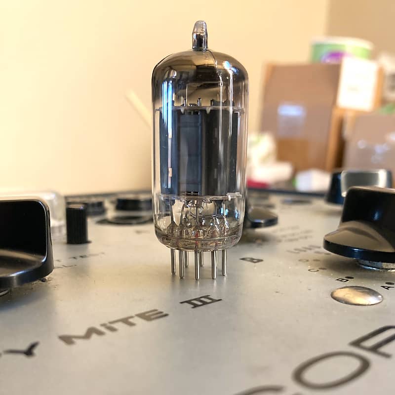 1958 Amperex/Philips Holland Long Plate 12AX7/ECC83 Tube - | Reverb