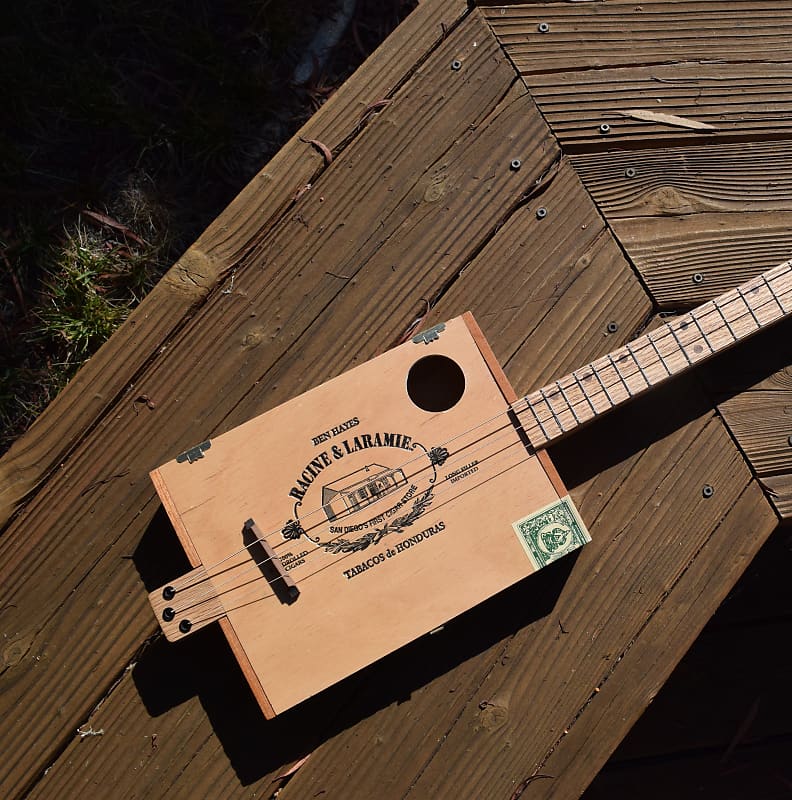 Cigar box guitar, 3-string guitar, cbg | Reverb
