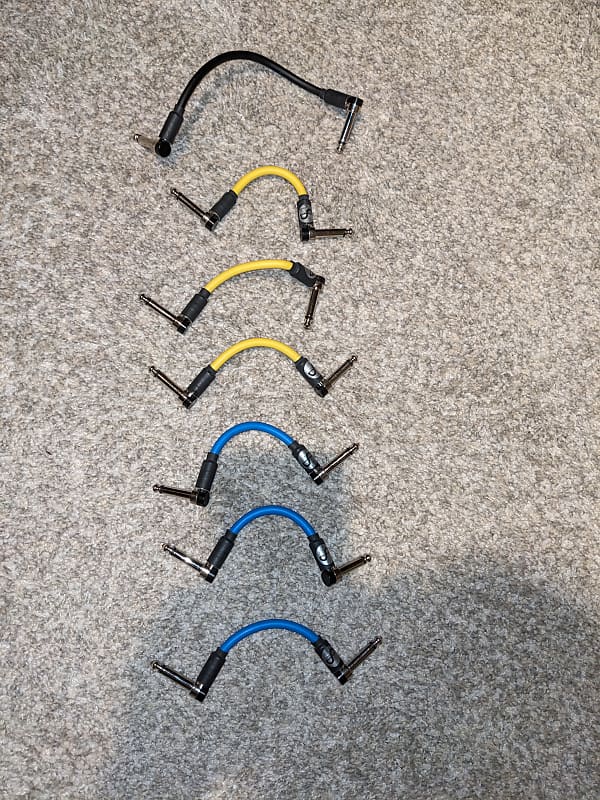 Sinasoid Patch cables 2010s - Blue, yellow, black | Reverb