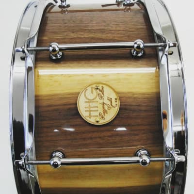 HHG Drums 14x6.5 Calico Walnut Stave Snare Drum, Satin | Reverb
