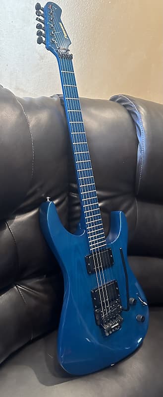 Fernandes Revolver FR-75 -1990 - Transparent blue | Reverb