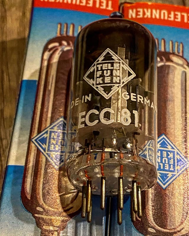 Telefunken NOS Preamp tube 12at7 - ecc81 Made in East Germany | Reverb