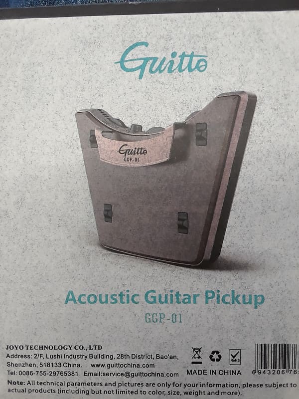 Guitto GGP-01 Acoustic Guitar Pick Up System. | Reverb