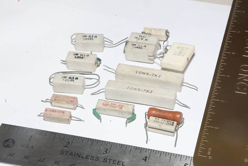 Lot vintage Power Resistors Ceramic 5W 10W Axial Radio | Reverb