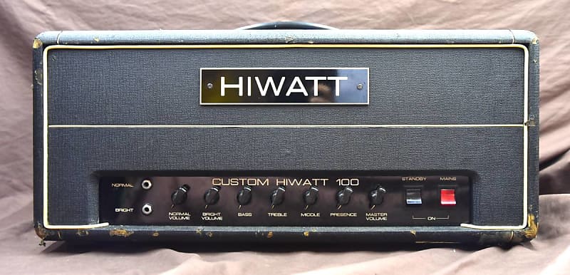 【offers welcome】CUSTOM Hiwatt SB-100 1980s Head Guitar | Reverb