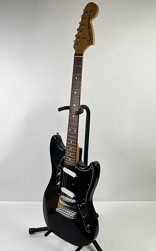 Fender MG-69 Mustang Black Made in Japan | Reverb