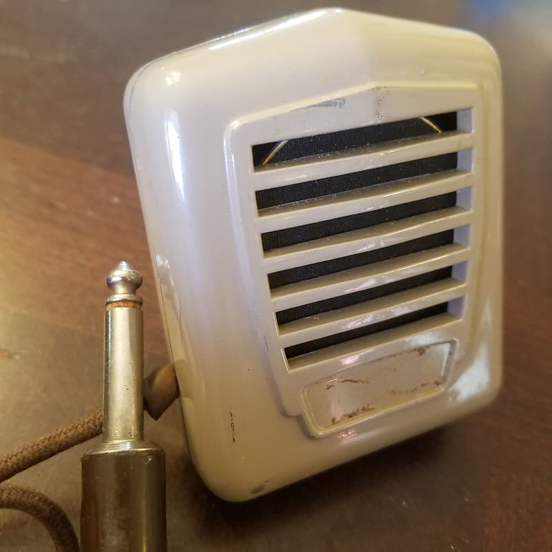 Astatic M301 RARE ceramic harp mic 1950s - Beige metal | Reverb