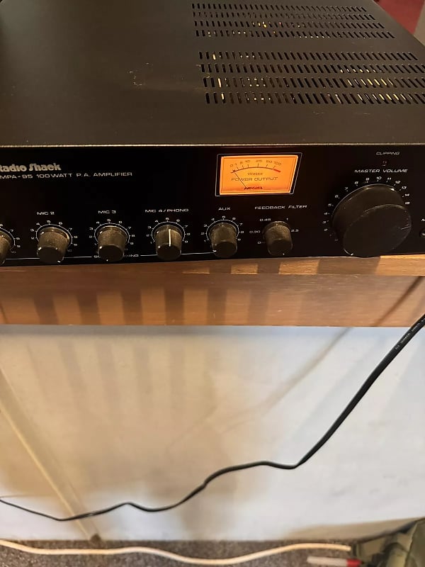 Radio Shack MPA-95 100Watt PA Amplifier Black | Reverb