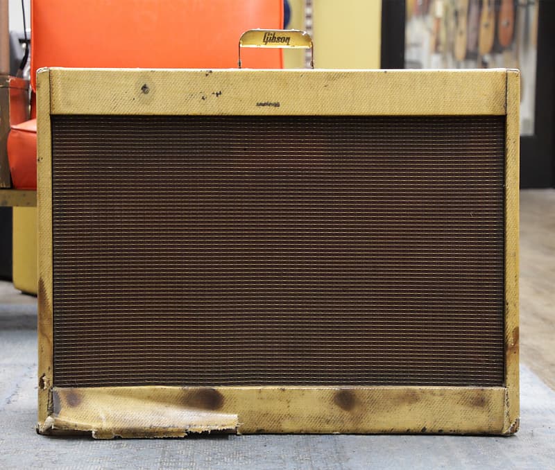 Circa 1959 Gibson GA-83-S Stereo Vib Vintage Tweed Combo Amp | Reverb