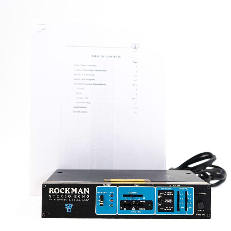 Rockman Stereo Echo Model 100 Effect Unit w/ Manual * David | Reverb
