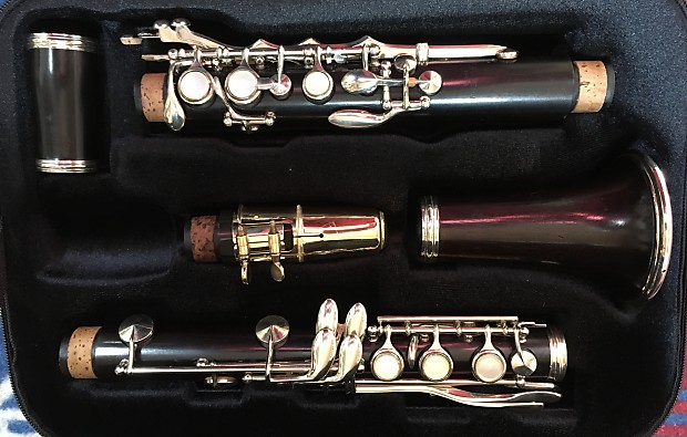 F. Buisson Boehm Pearl Plateau Key Bb Boehm System Clarinet. | Reverb