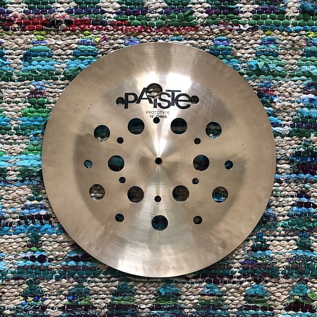 Paiste 18" Prototype Dark China Trash Crash Cymbal - | Reverb