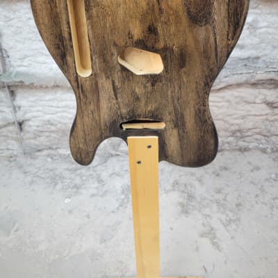 JIm Cat Telecaster Ebony stain Paulownia wood | Reverb