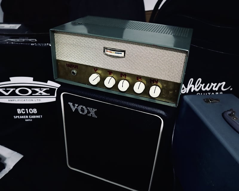 Vintage Tube Amp Head (Custom w/ Effects Loop) + Vox BC108 | Reverb