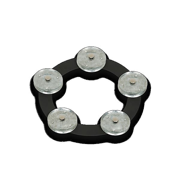 LP® 6" TAMBO-RING - BLACK SAND WITH GALVANIZED STEEL JINGLES | Reverb