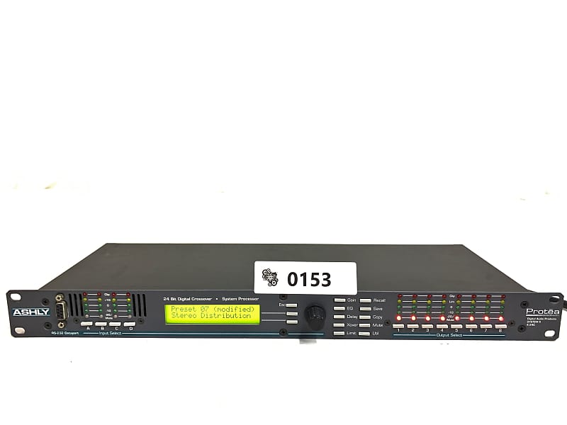 Ashly Protea 4.24C 4 Input 8 Output Speaker Processor #0153 | Reverb