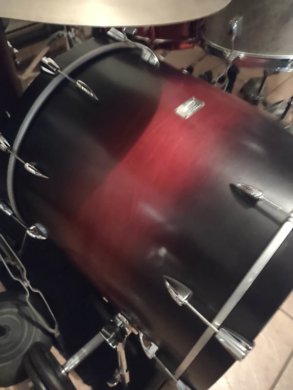 OCDP Orange county drums 2008 - RED BURST 22 X 20 BASS DRUM | Reverb