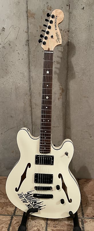 Fender Squier Affinity Deluxe Starcaster® UPGRADED BLACK | Reverb