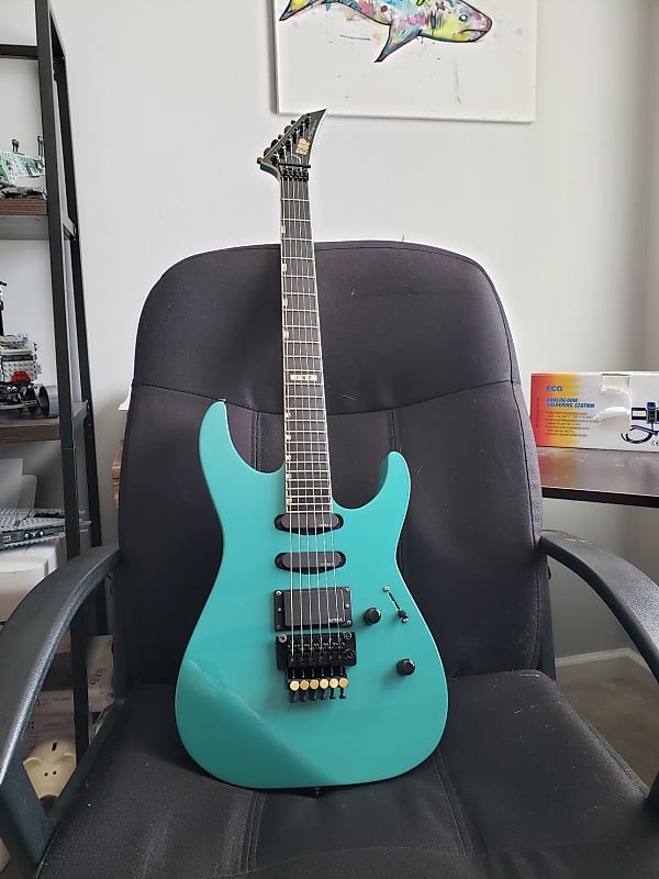 ESP The Mirage Custom 1987 Turquoise | Reverb