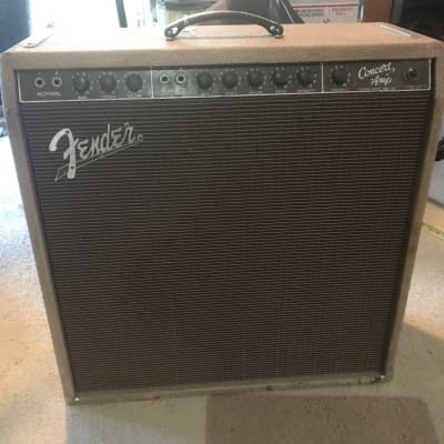 1960 Fender Concert Amp, Very Rare Center Volume Amplifier | Reverb