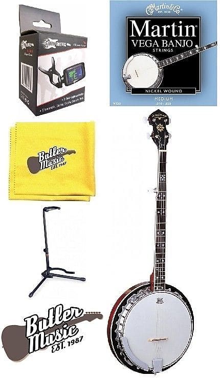 Oscar Schmidt OB5 Gloss 5-String Banjo with Resonator, | Reverb