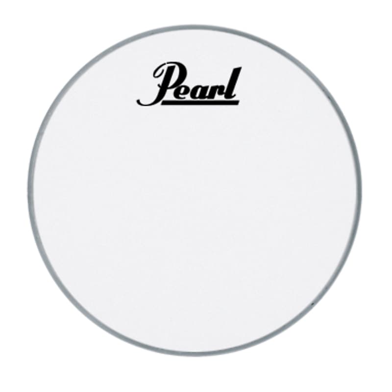 Pearl Bass Drum Front Head 22", white, w/logo - Bass Drum | Reverb