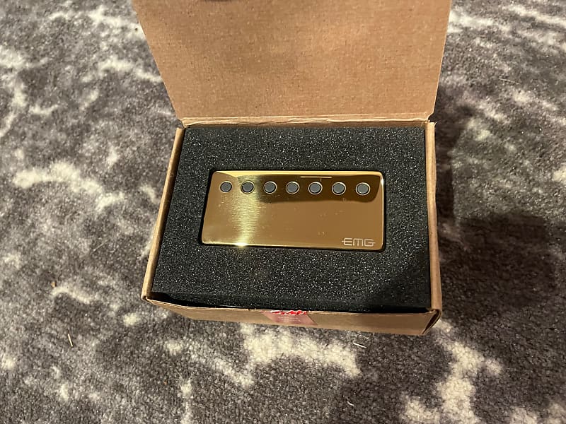 EMG 66-7H-GOLD-String Active Alnico V Neck Humbucker 2010s - | Reverb