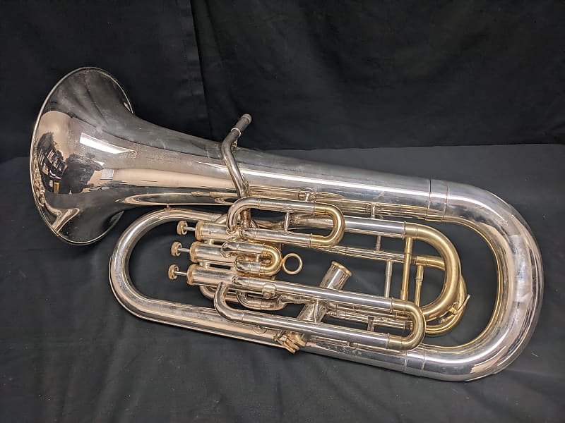 Dillon 4-Valve Non Compensating Euphonium Silver-Plated | Reverb