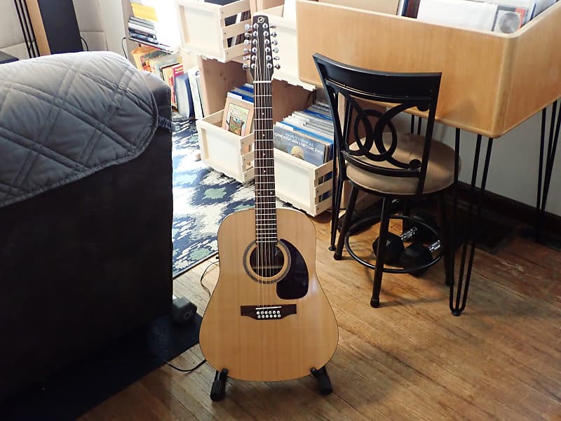 (Reduced!) *NICE* Seagull M12 Gloss Spruce/Mahogany-Cherry | Reverb