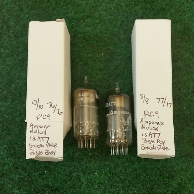 Rare Pair 1959 Mullard/Amperex Bugle Boy ECC81/12AT7 Tubes | Reverb UK