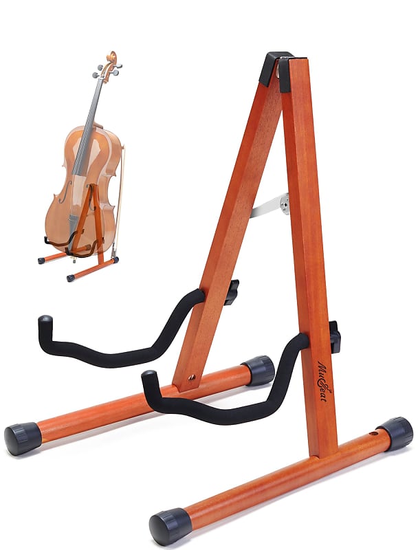 Cello Stand, A-Frame Cello Stand With Bow Holder For Cello | Reverb