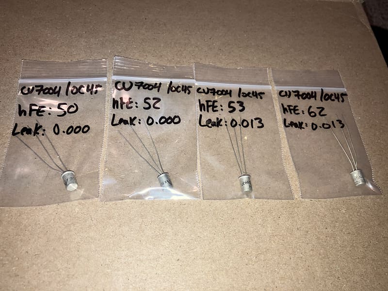Four Vintage TI CV7004 Germanium PNP Transistors - OC45 Texas | Reverb