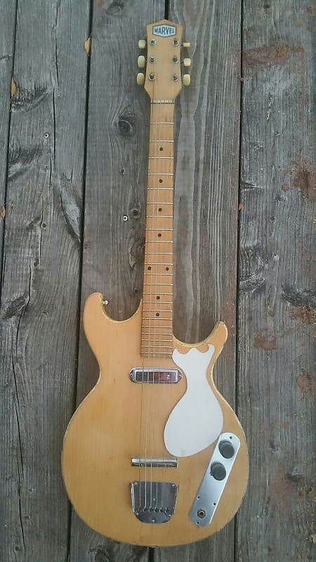 Marvel Premier Multivox Vintage Guitar . Late 50 's Blonde | Reverb UK