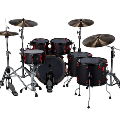 ddrum Hybrid 6pc Acoustic/Electric Drum Set - Satin Black | Reverb