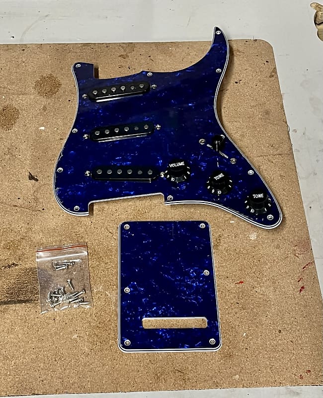 Loaded Blues Pickguard for Stratocaster (SRV Wired) | Reverb