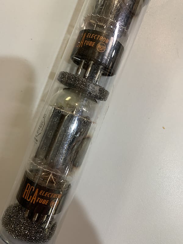 RCA 6L6 GC Black Plate pair 1960’s | Reverb